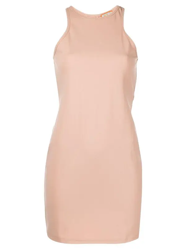Lhd Open-back Mini Dress - Neutrals