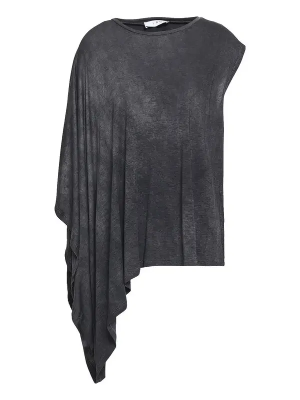 IRO PARIS Eloaz Asymmetric Draped Top - Gray