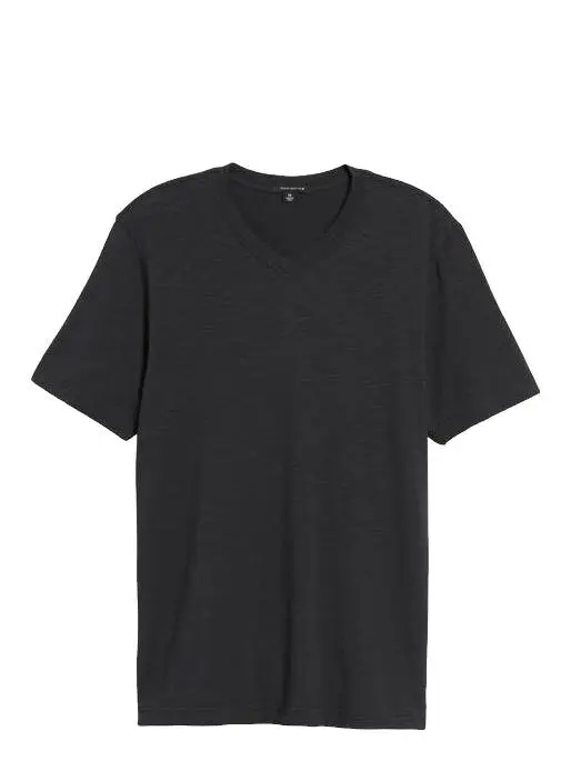 Travis Mathew Cloud Trim Fit Slubbed T-shirt - Black