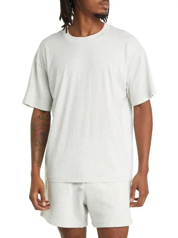 ELWOOD Core Oversize Organic Cotton Jersey T-shirt - Ash Grey