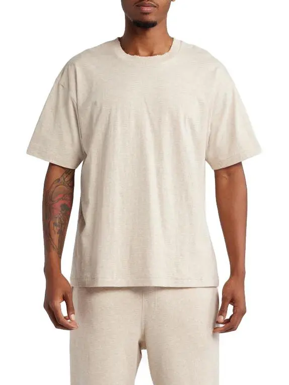 ELWOOD Core Oversize Organic Cotton Jersey T-shirt - Vintage Oatmeal