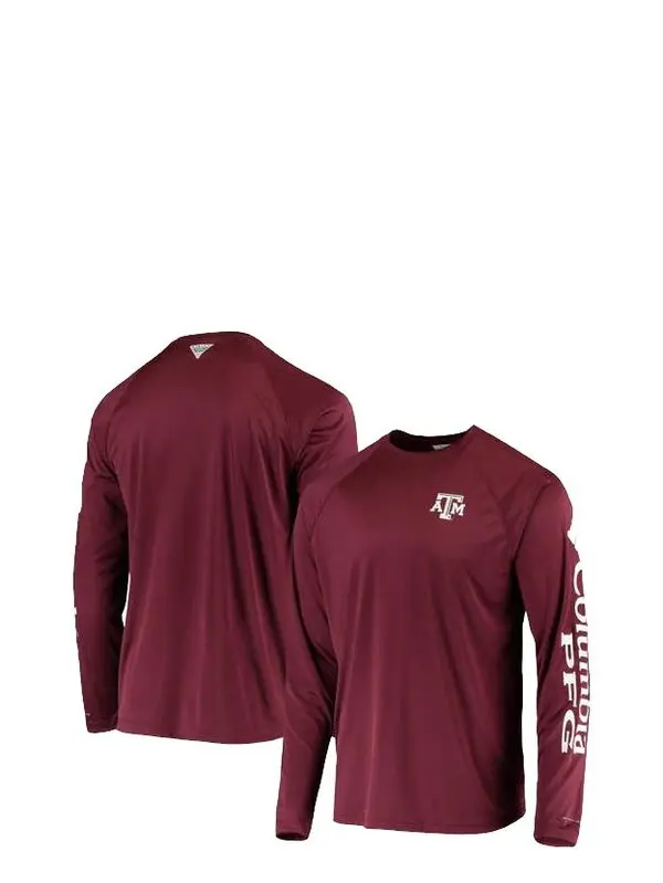 Columbia Texas A&m Aggies Terminal Tackle Long Sleeve T-shirt - Maroon