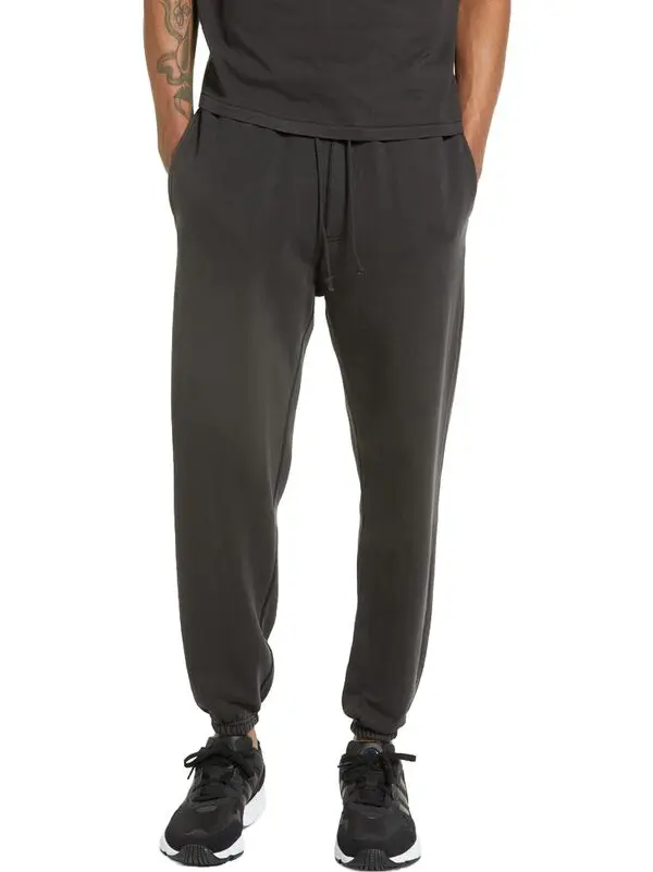 ELWOOD Core Organic Cotton Brushed Terry Sweatpants - Vintage Black