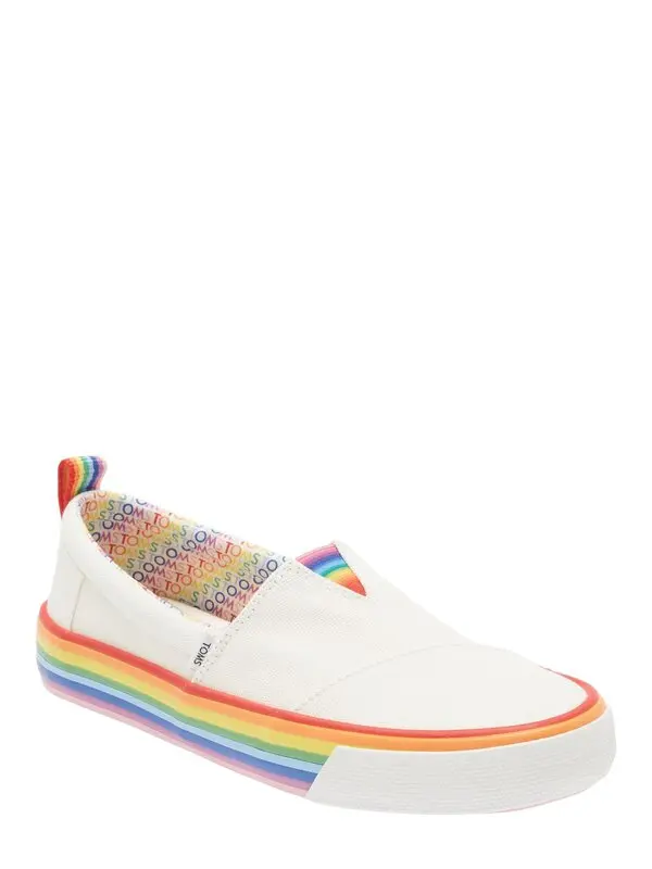 Toms Platform Canvas Sneaker - White