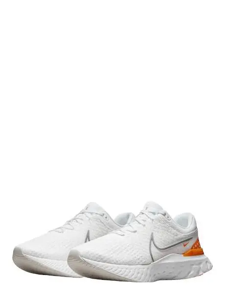 Nike React Infinity Run Flyknit 3 - White/grey/kumquat/photon