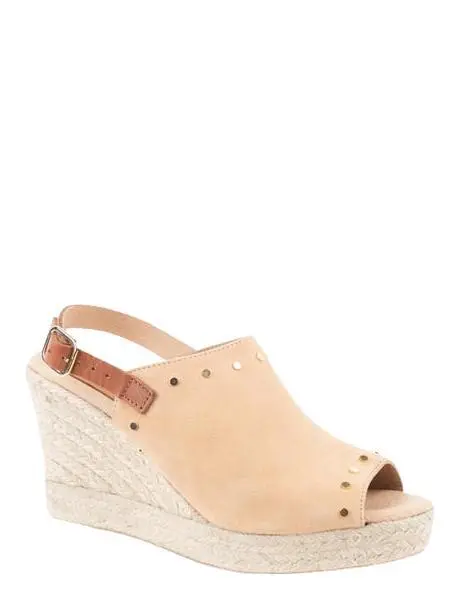 PATRICIA GREEN Rock Star Espadrille Wedge Sandal - Camel