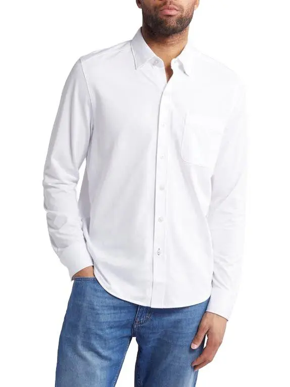 Tommy Bahama New San Lucio Stretch Supima® Cotton Blend Button-up Shirt - White