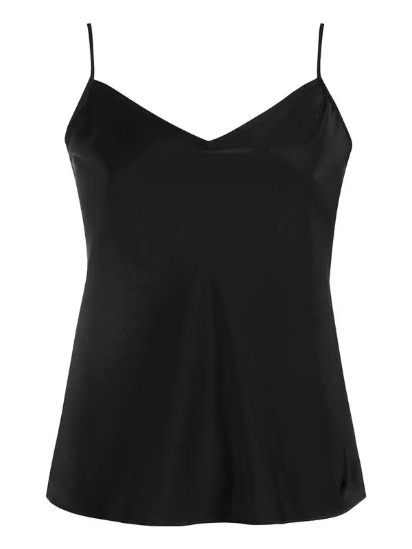 Armani Exchange Spaghetti-strap Tank Top - Black