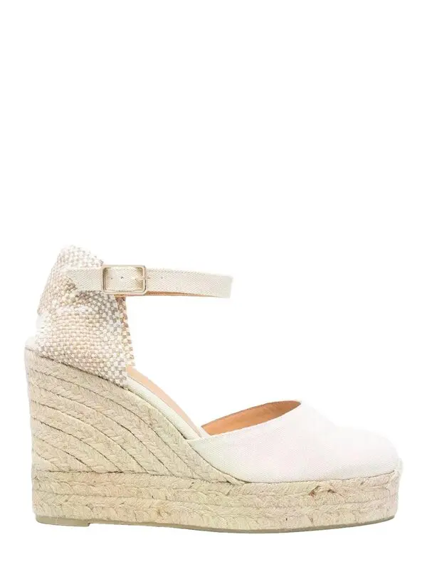 CastaÑer Woven Wedge Espadrilles - Neutrals