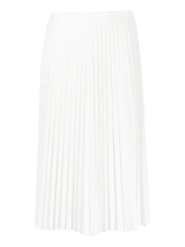 Lacoste Pleated Midi Skirt - White
