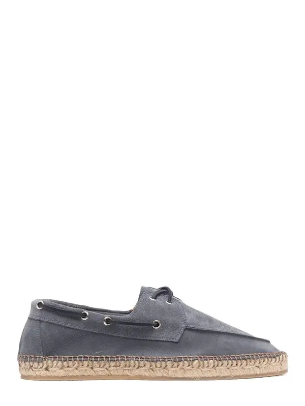 SCAROSSO Felipe Suede Boat Shoes - Grey