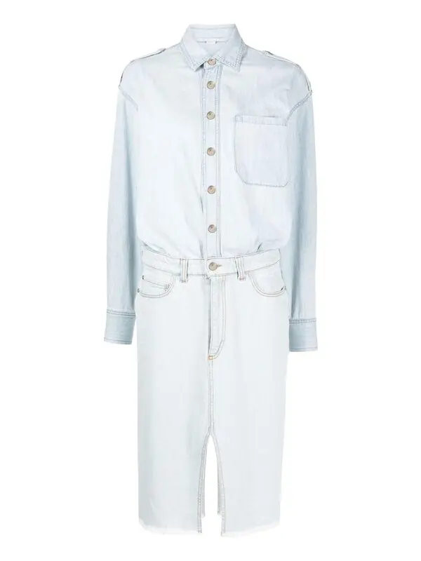 Stella McCartney Denim Shirt Dress - Blue