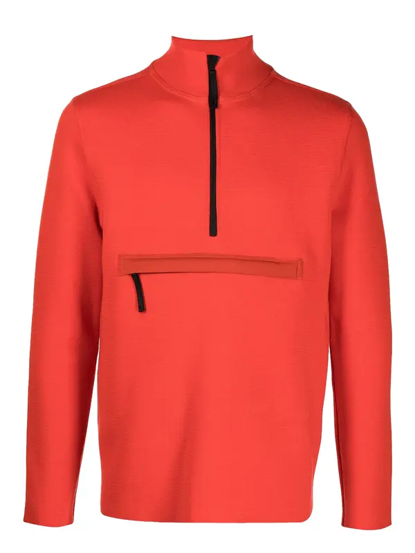 Aztech Mountain Matterhorn Half-zip Sweater - Orange