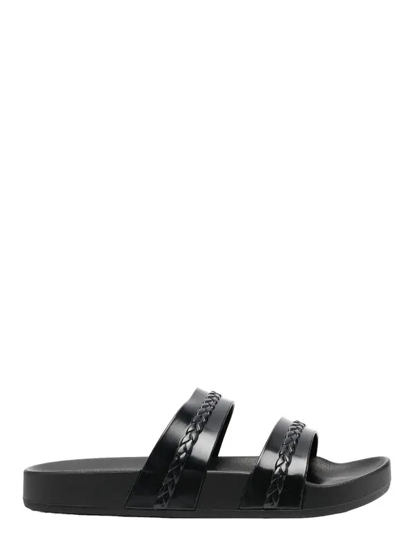 ANCIENT GREEK SANDALS Meli Slides - Black