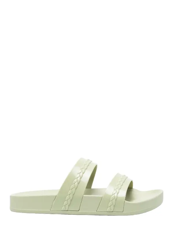 ANCIENT GREEK SANDALS Meli Slides - Green