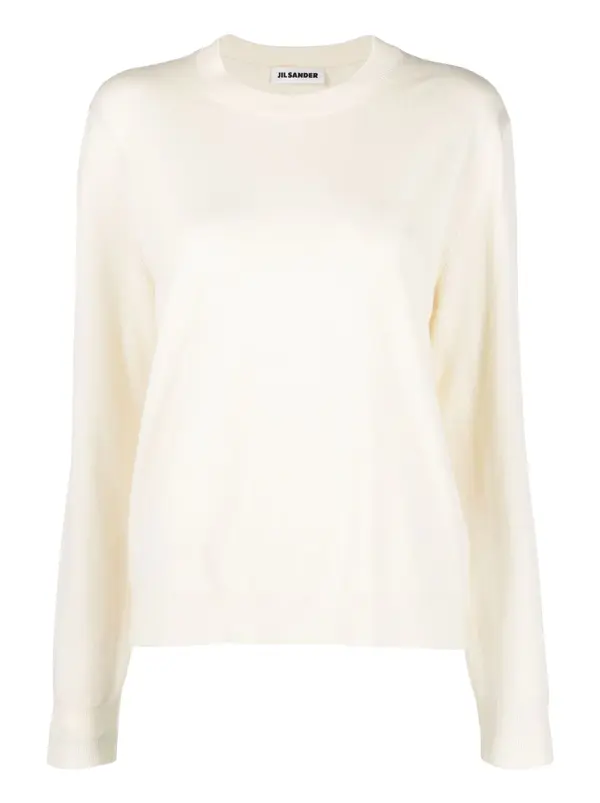 JIL SANDER Roll-neck Virgin Wool Jumper - Neutrals