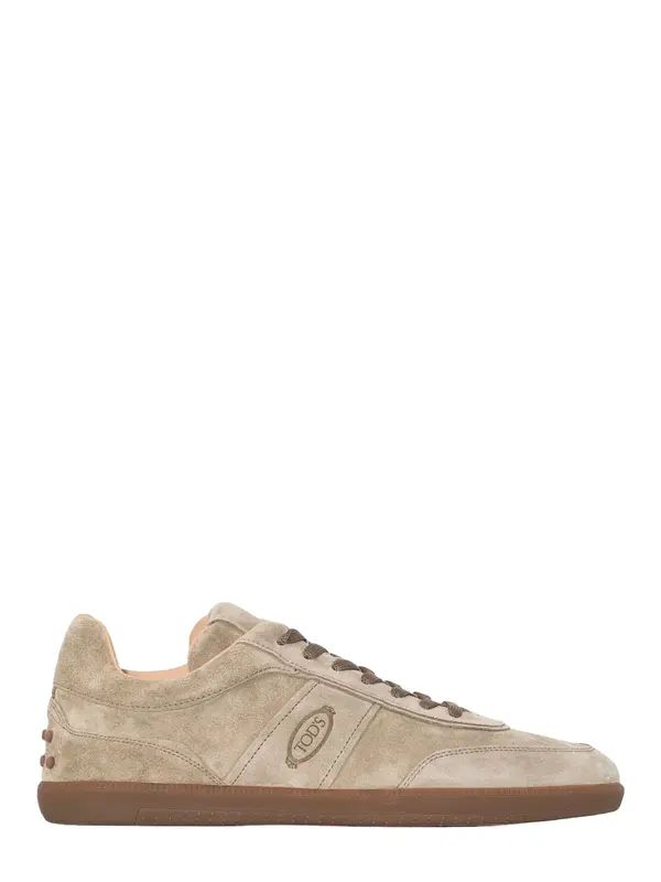 TOD'S Panelled Low Top Sneakers - Green