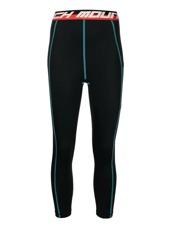 Aztech Mountain Next To Skin Logo-waistband Leggings - Black