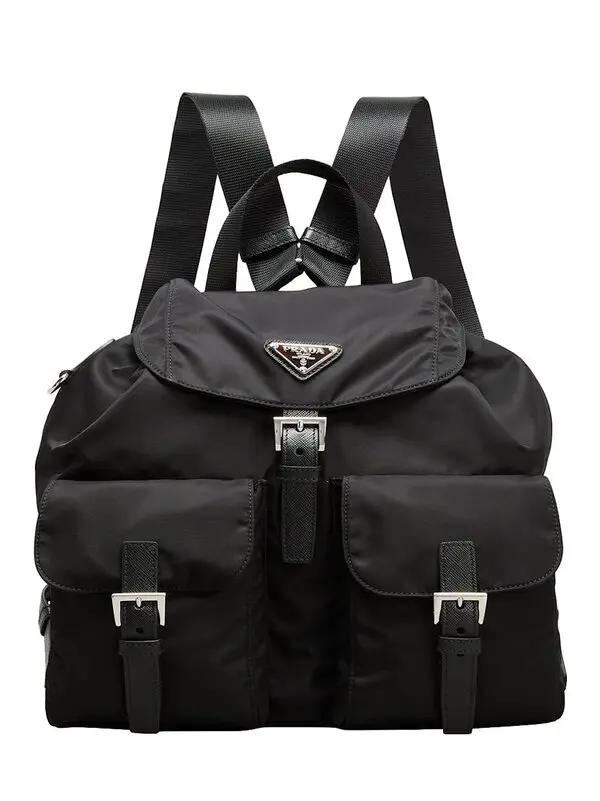 Prada Vela Medium Backpack - Nero