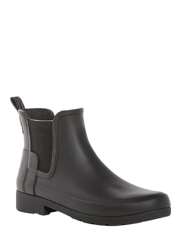 Hunter Refined Chelsea Rain Boots - Black