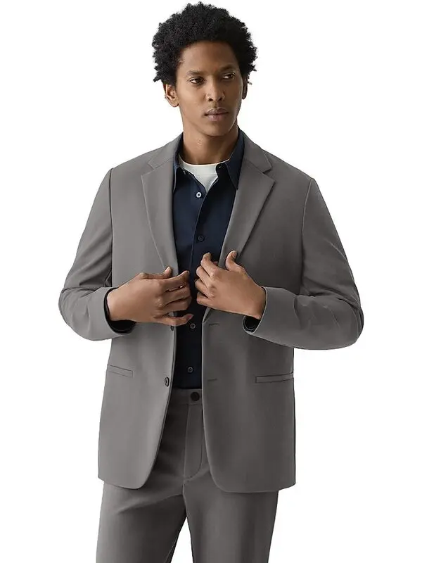 Theory Clinton Precision Ponte Slim Fit Blazer - Carbon