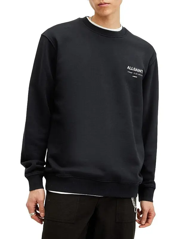 ALLSAINTS Underground Graphic Sweatshirt - Jet Black