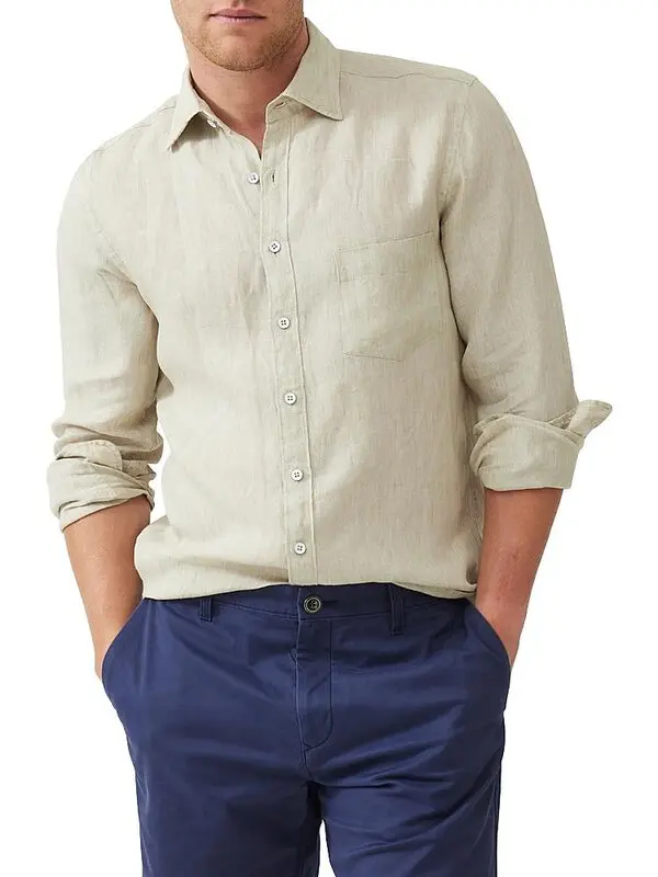 Rodd & Gunn Coromandel Linen Shirt - Flax
