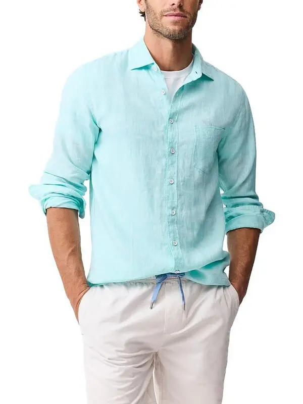 Rodd & Gunn Coromandel Linen Shirt - Mint