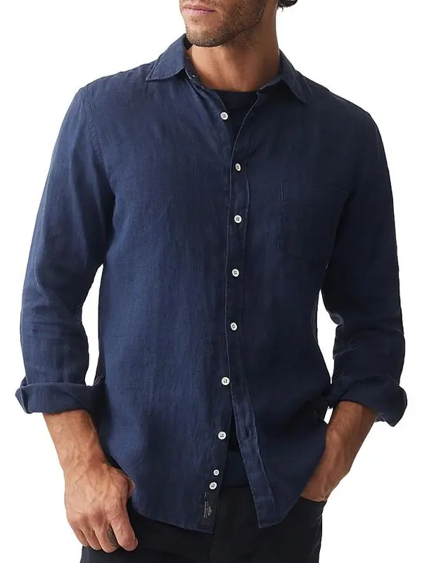 Rodd & Gunn Coromandel Linen Shirt - Navy