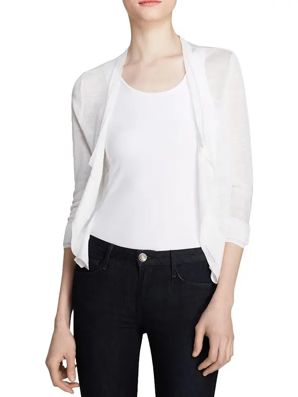 NIC+ZOE Petite Lightweight Four-way Cardigan - Paper White