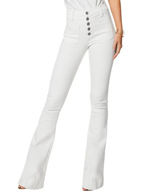 Ramy Brook Cindy High-rise Flare Jeans - White