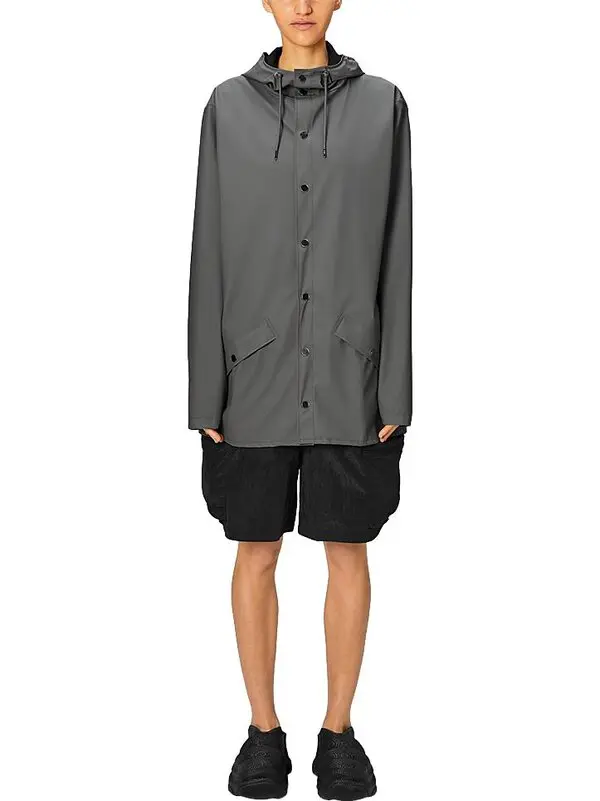 Rains Waterproof Rain Jacket - Grey