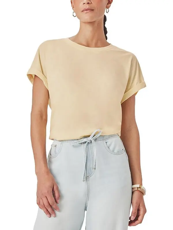 Splendid Skye Cuffed Tee - Honeysuckle