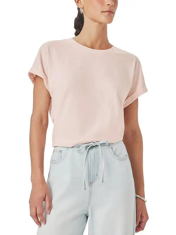 Splendid Skye Cuffed Tee - Rose Petal