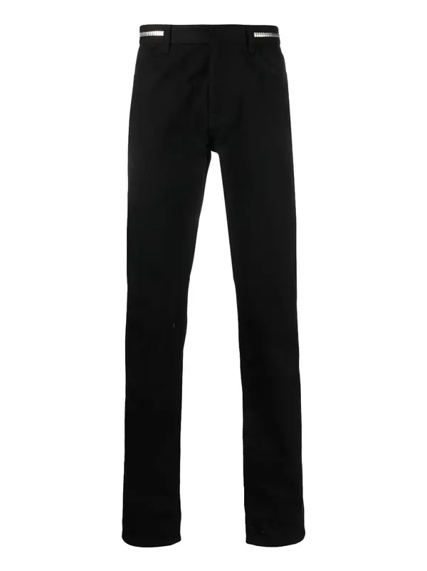 Givenchy 4g Chain-embellished Skinny Jeans - Black