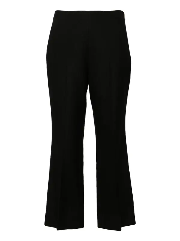 Gucci Dart-detail Cropped Trousers - Black