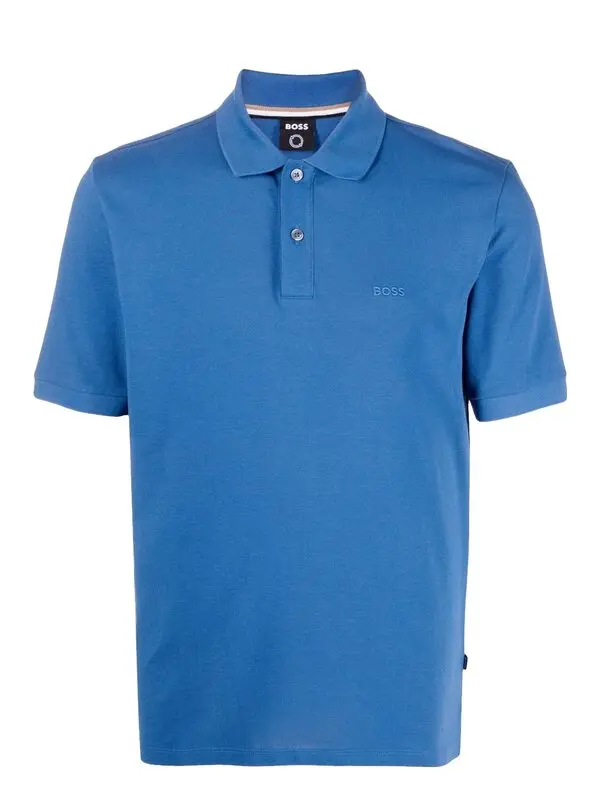 BOSS Embroidered-logo Polo Shirt - Blue