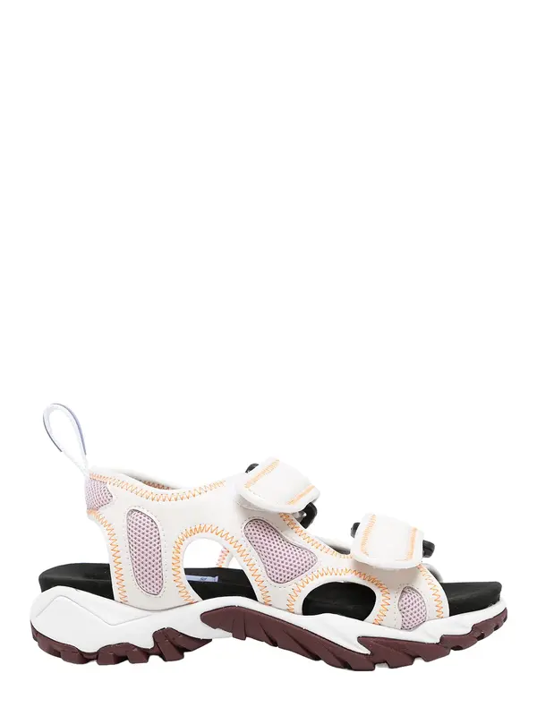 Alexander McQueen Panelled Touch-strap Sandals - White