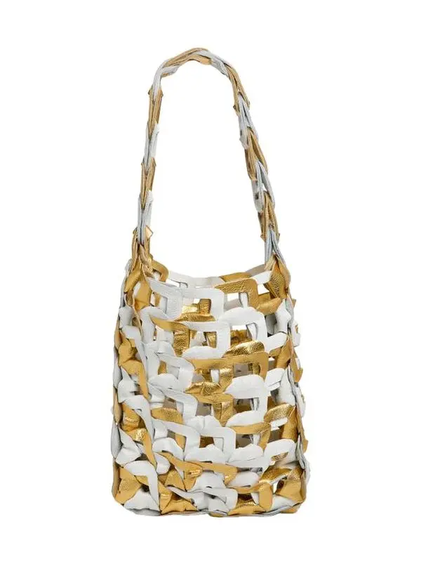SC103 Medium Links Leather Tote - Lunar