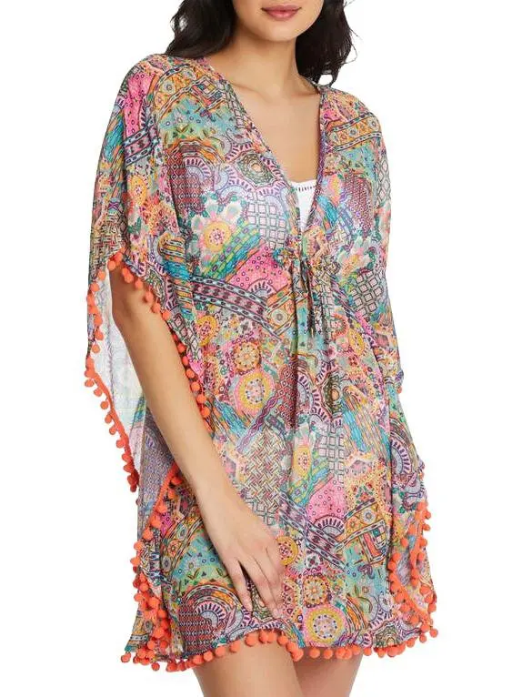 ROD BEATTIE Mixed Print Chiffon Caftan - Multi