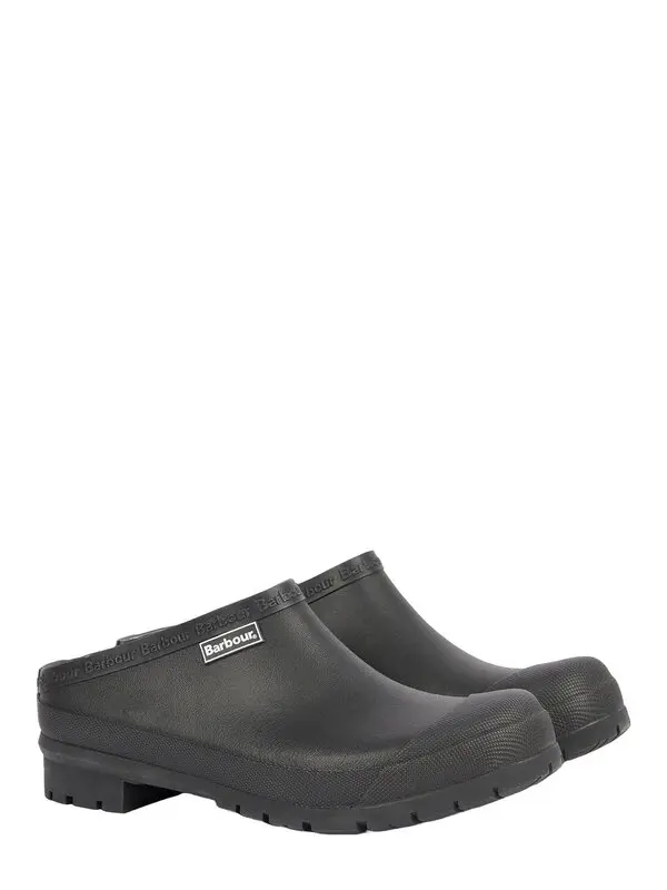 Barbour Quinn Rubber Clogs - Black