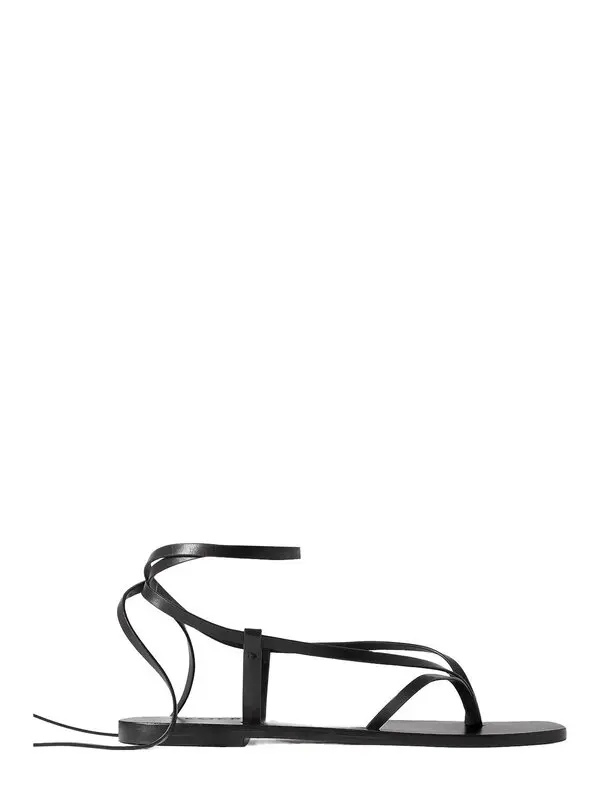A.emery Nolan Leather Sandals - Black