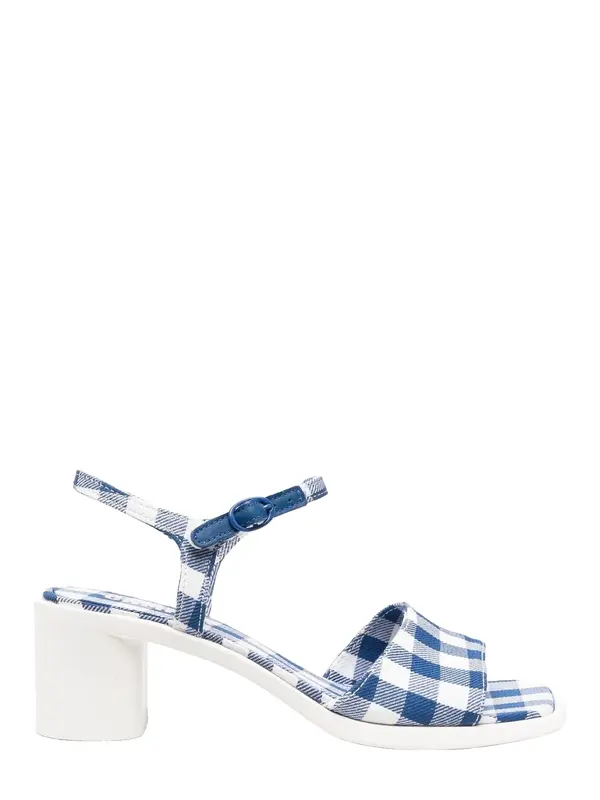 Camper Meda Gingham Sandals - Blue