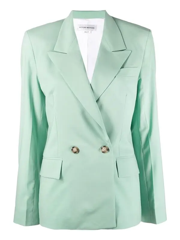 Victoria Beckham Tailored Suit Jacket - Green