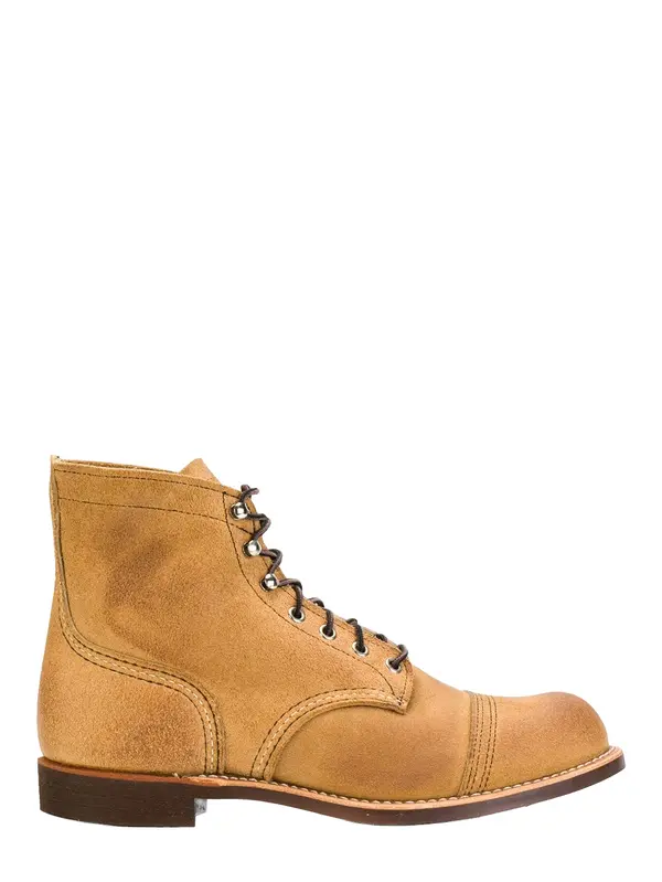 Red Wing Suede Iron Ranger Ankle Boots - Brown