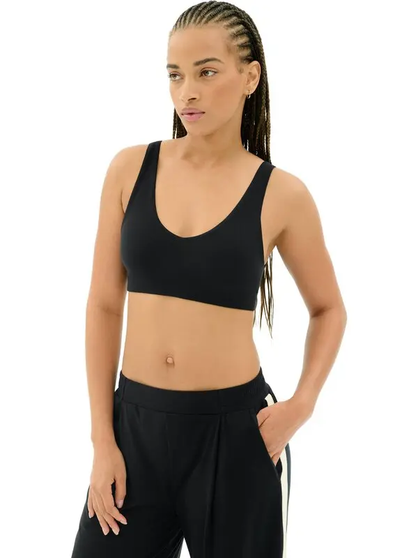 Splits59 Airweight Scoop Back Bra - Black