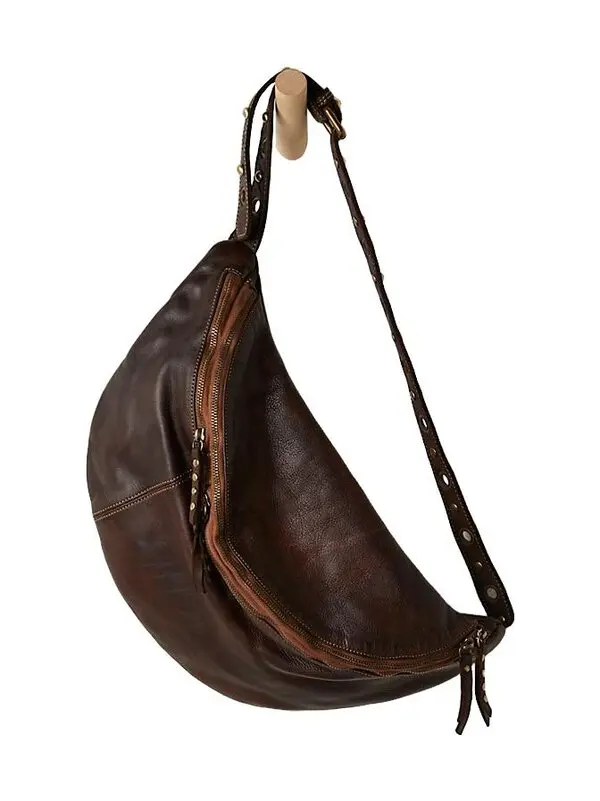 Free People Bolsa Nova Bella Sling Bag - Chocolate