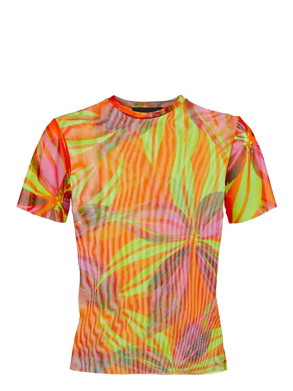 LOUISA BALLOU Printed Beach T-shirt - Multicoloured