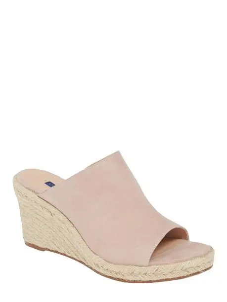 STUART WEITZMAN Marabella Espadrille Wedge Slides - Dolce Suede