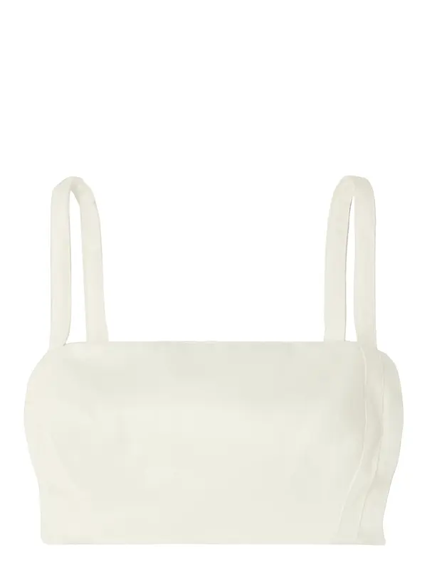 EMILIA WICKSTEAD Fabiola Cropped Top - White